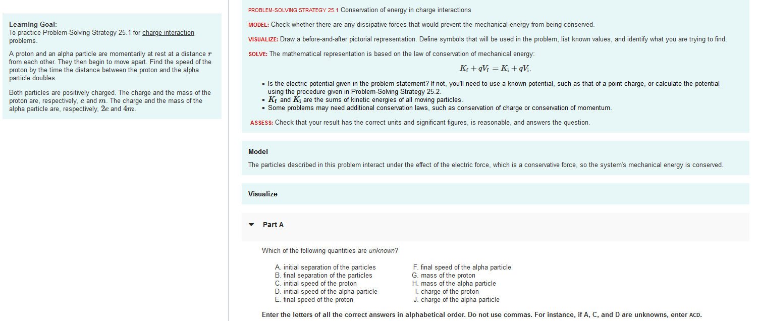 Solved PROBLEM-SOLVING STRATEGY 25.1 Conservation of energy | Chegg.com