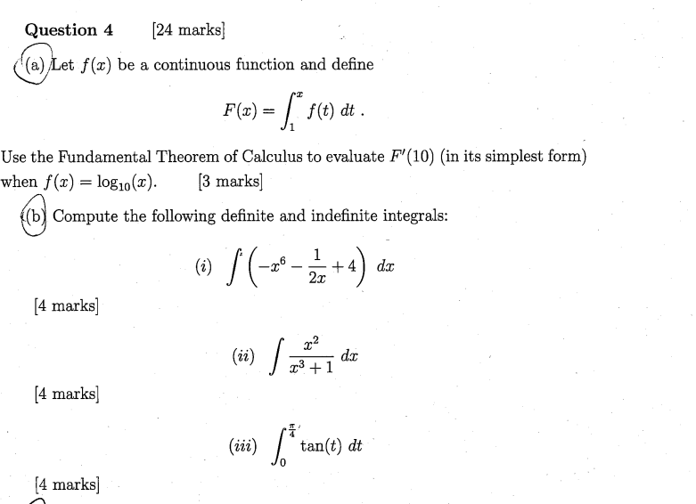 Solved (a) Let f(x) be a continuous function and define | Chegg.com Solved (a) Let f(x) be a continuous function and define | Chegg.com