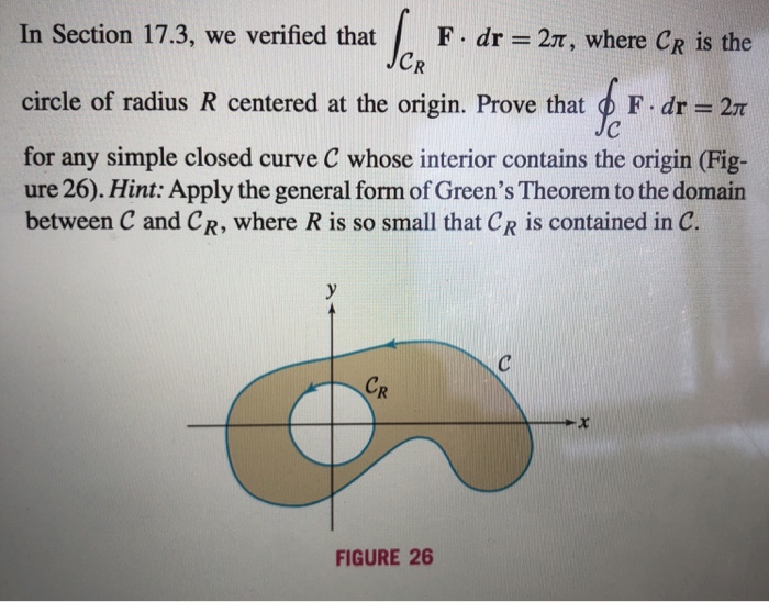 Solved 26. Let F be the vortex vector field F(x, y) = | Chegg.com