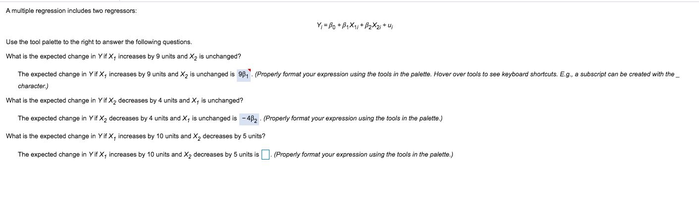 Solved A multiple regression includes two regressors: Y;= Bo | Chegg.com