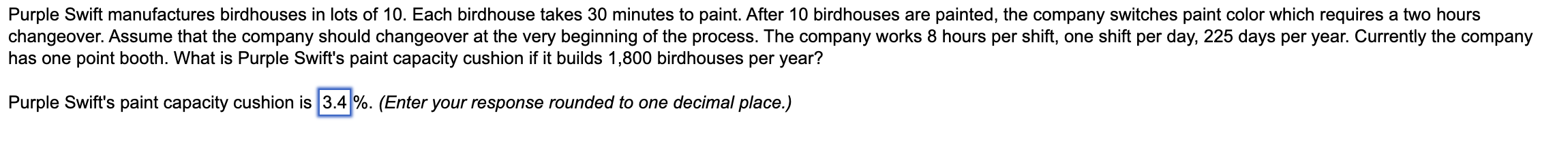 Solved Purple Swift manufactures birdhouses in lots of 10 . | Chegg.com