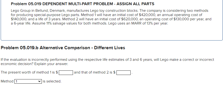 Solved Problem 05.019 DEPENDENT MULTI-PART PROBLEM - ASSIGN | Chegg.com