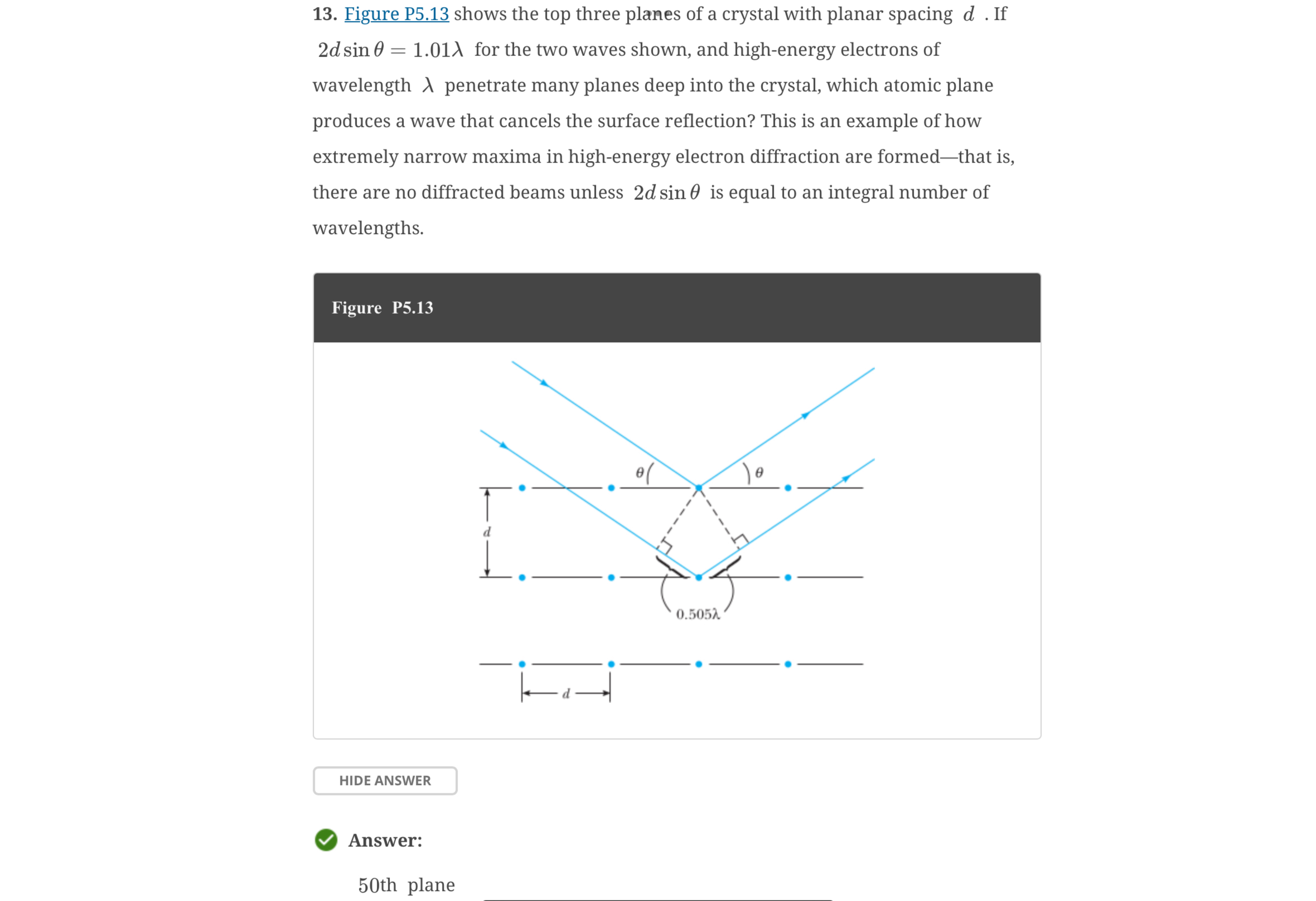 Solved please do not skip steps. Figure P5.13 ﻿shows the top | Chegg.com