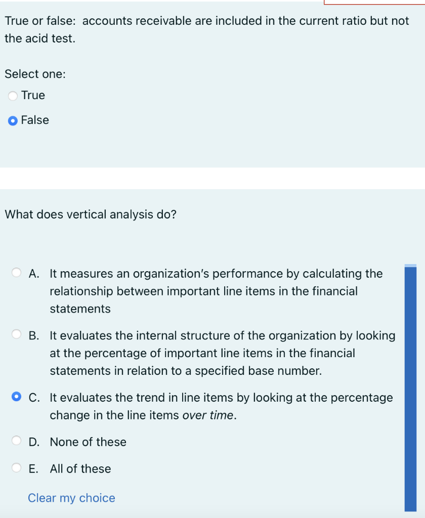 Solved True or false: accounts receivable are included in | Chegg.com