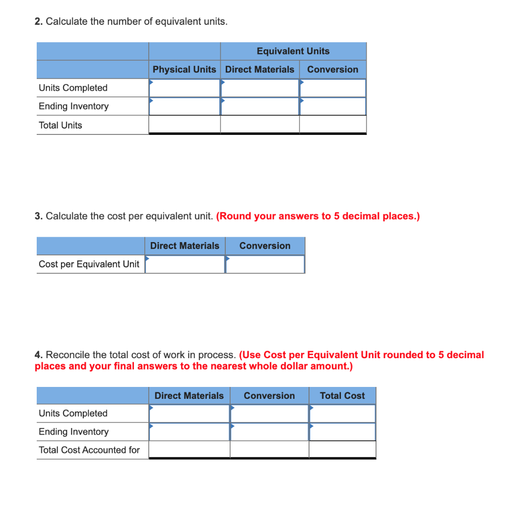 Solved E3-7 Calculating Equivalent Units, Cost per | Chegg.com