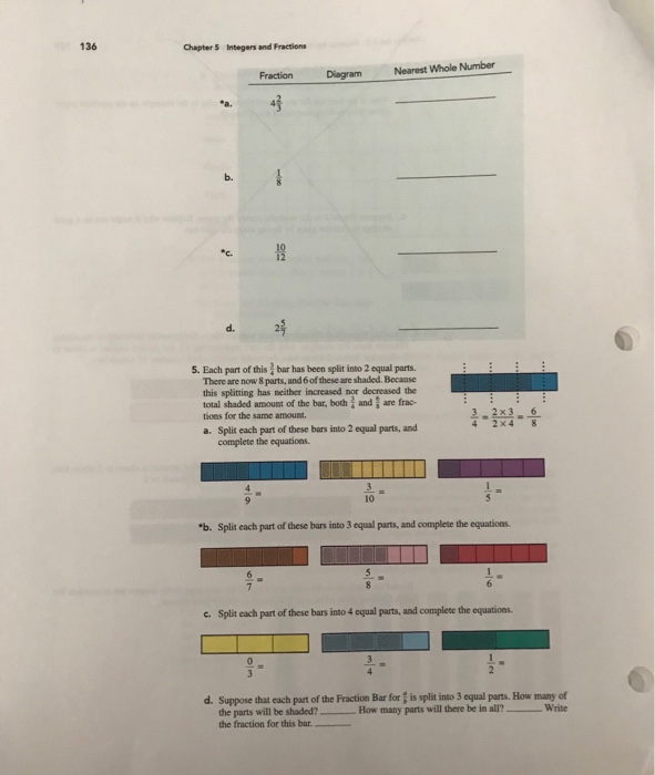 Solved 4. Rounding fractions to the nearest whole number can | Chegg.com