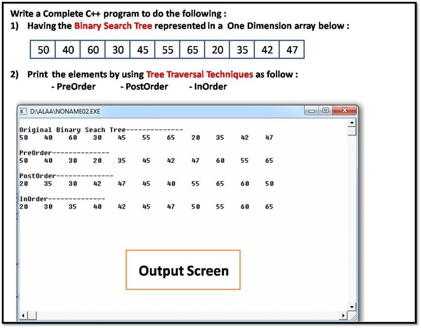Solved Write a Complete C++ program to do the following: 1) | Chegg.com