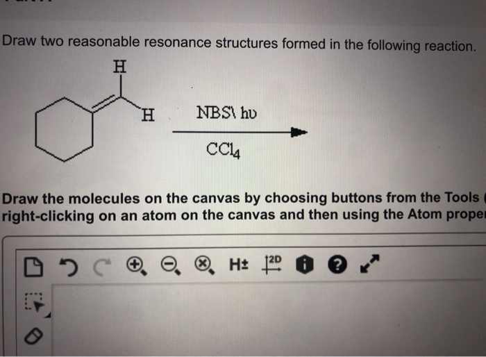 Solved Draw two reasonable resonance structures formed in | Chegg.com