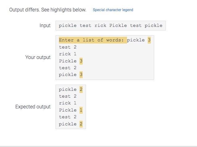 Solved Word Frequencies Write A Program That Reads A List Of 