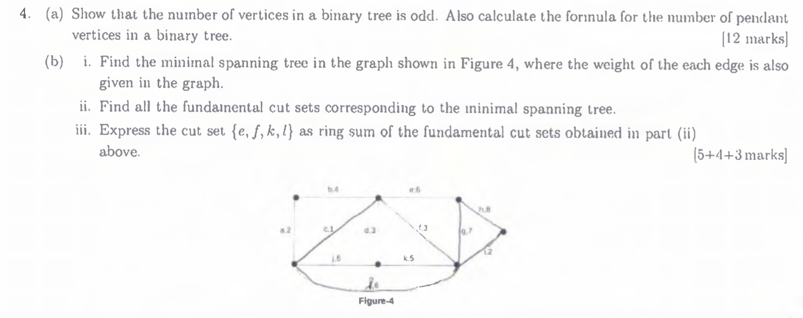 Solved 4 A Show That The Number Of Vertices In A Binary 