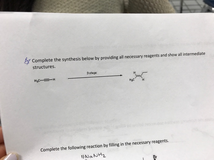 Solved Complete the synthesis below by providing all | Chegg.com