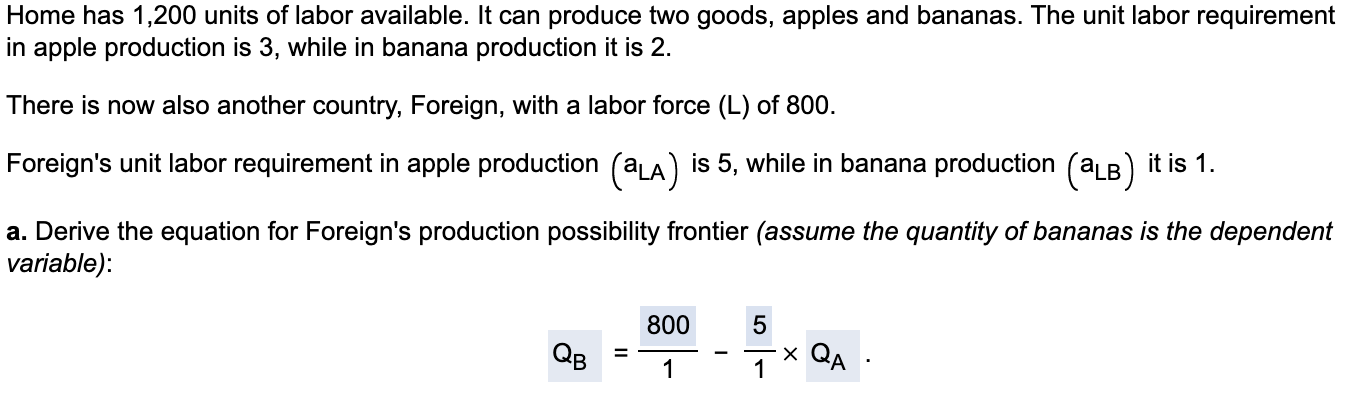 Solved Home has 1,200 units of labor available. It can | Chegg.com
