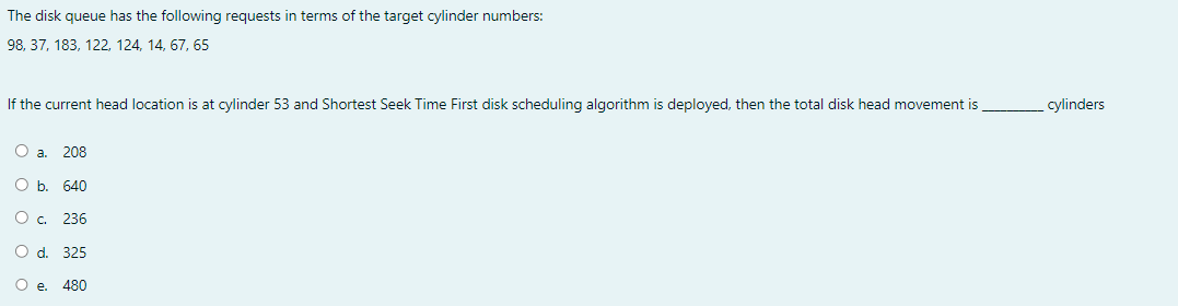 Solved The Disk Queue Has The Following Requests In Terms Of 