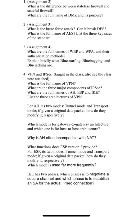 Solved 1. (Assignment 2) What is the difference between | Chegg.com