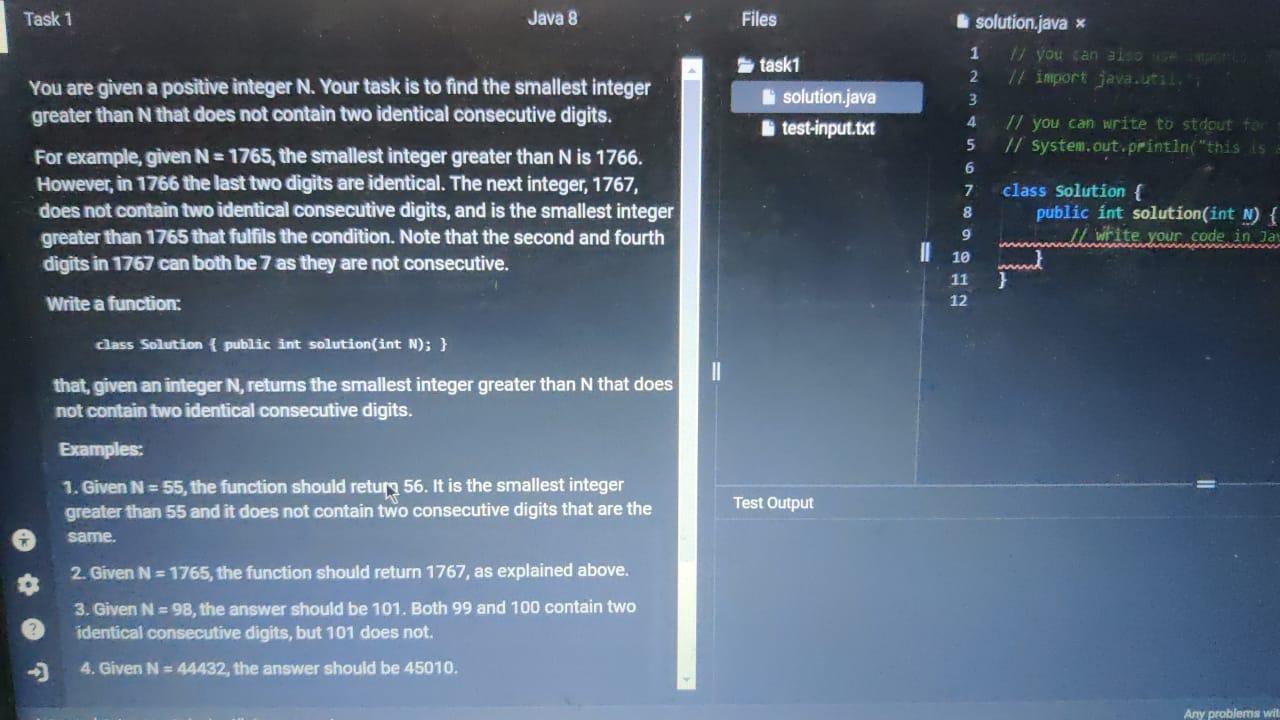 Solved Task 1 Java 8 Files task1 solution.java | Chegg.com
