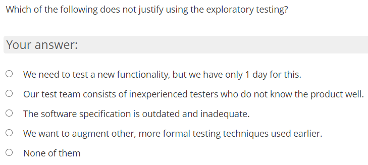Solved Which of the following does not justify using the | Chegg.com