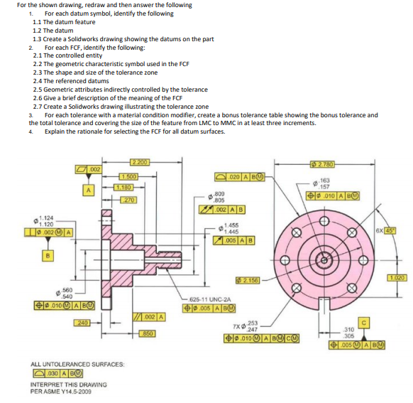 For the shown drawing, redraw and then answer the | Chegg.com