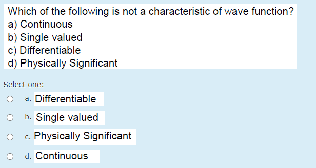 Solved Which of the following is not a characteristic of | Chegg.com