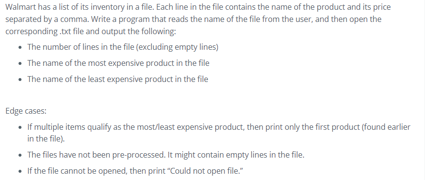 Solved Sample file(example_products.txt): Nintendo Switch, | Chegg.com