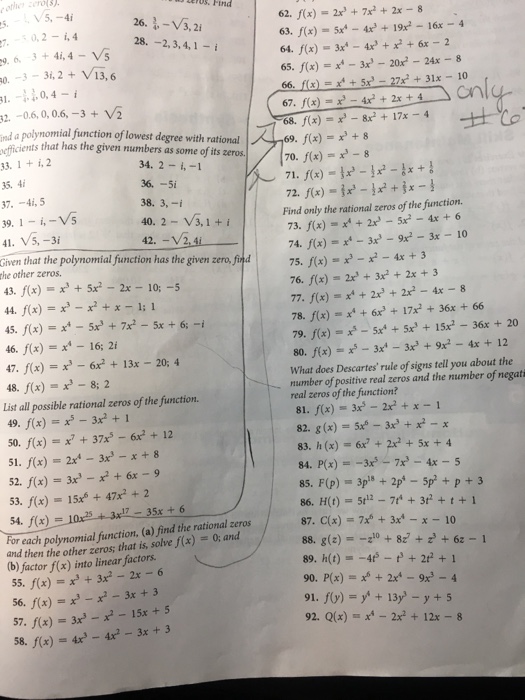 Solved ind 62, f(x) = 2x3 + 7x2 + 2x-8 63, f(x) = 5x4-4x3 + | Chegg.com Solved ind 62, f(x) = 2x3 + 7x2 + 2x-8 63, f(x) = 5x4-4x3 + | Chegg.com