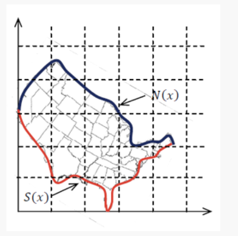 Solved Focus on Calculus in Geography Rotate the map of the | Chegg.com