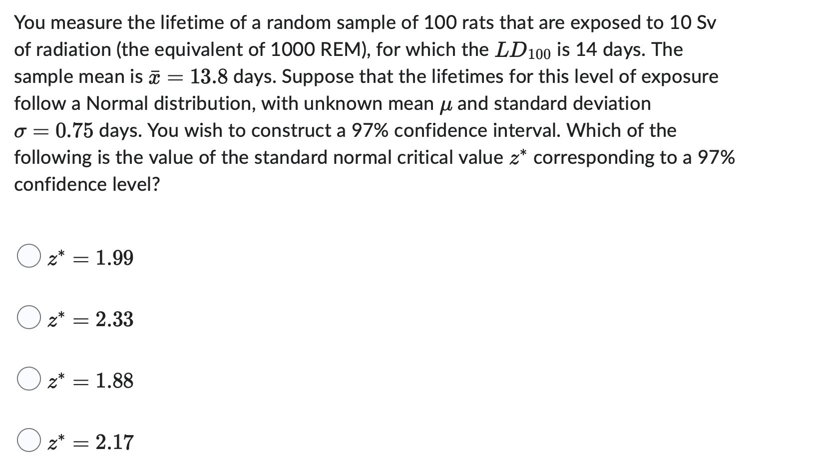 Solved You measure the lifetime of a random sample of 100 | Chegg.com