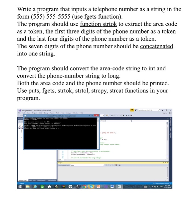 Solved Write a program that inputs a telephone number as a | Chegg.com