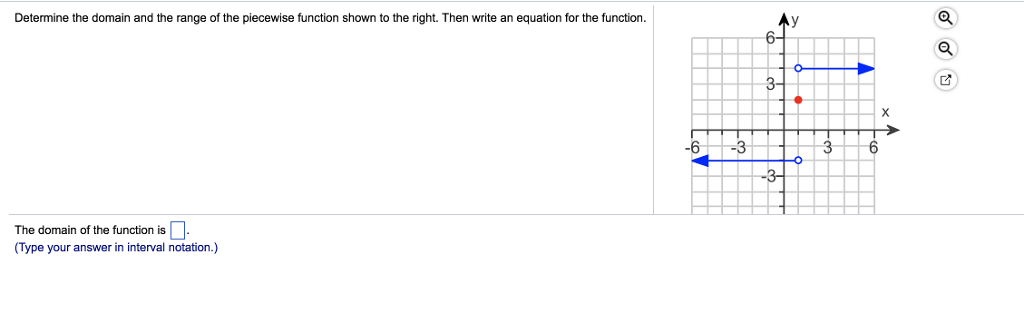 Solved Determine the domain and the range of the piecewise | Chegg.com