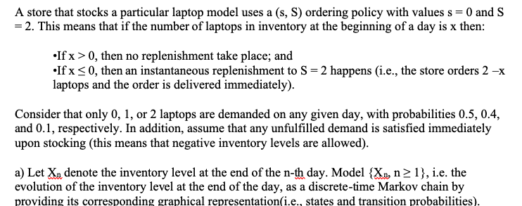 A store that stocks a particular laptop model uses a | Chegg.com