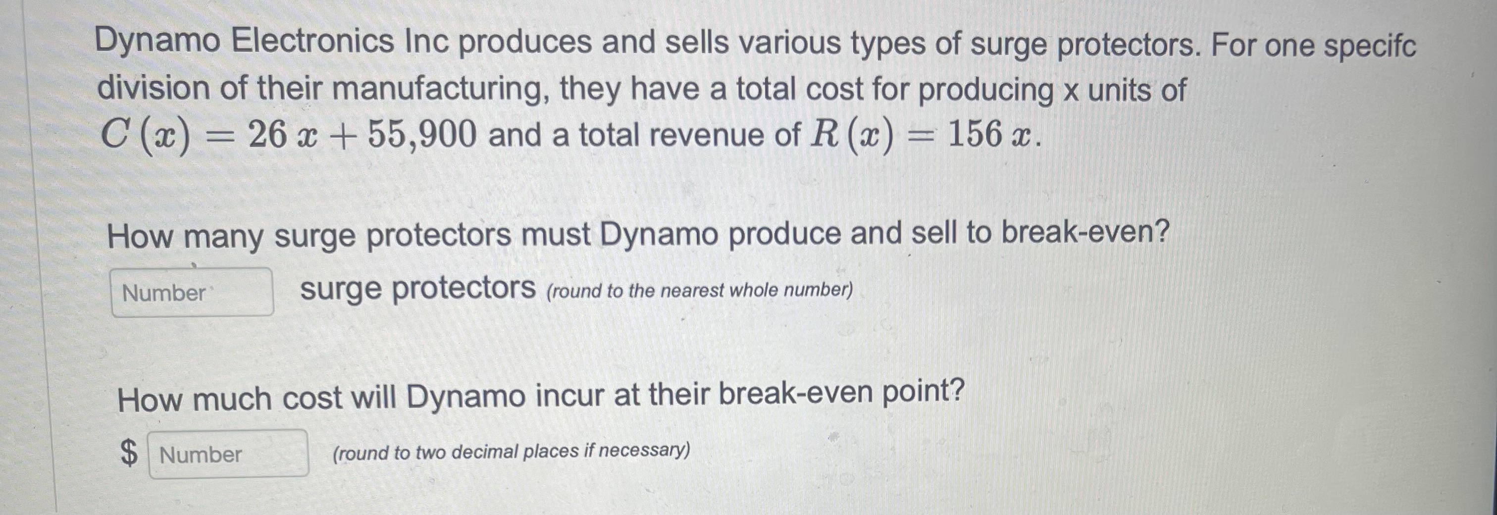 Solved Dynamo Electronics Inc produces and sells various | Chegg.com