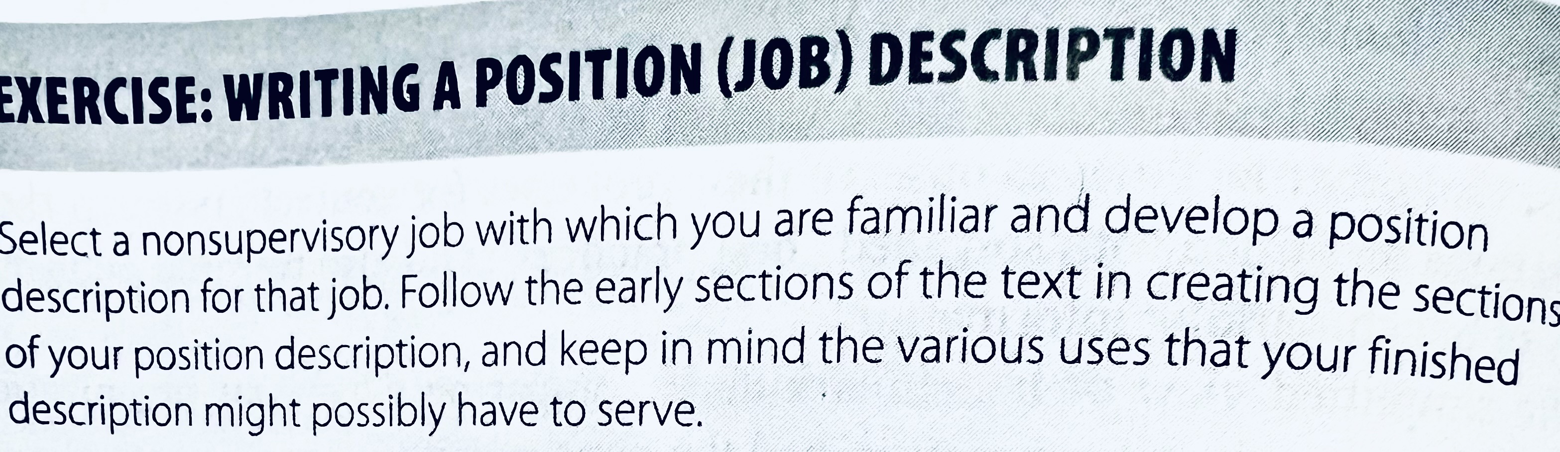 Solved Job Description I am modifying it to specify that you | Chegg.com