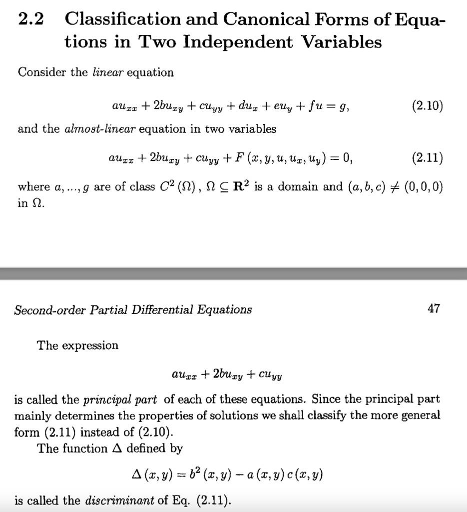 Solved Definition 2.1. We say that the equation (2.11) at a | Chegg.com