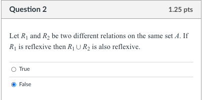 Solved Let R1 and R2 be two different relations on the same | Chegg.com