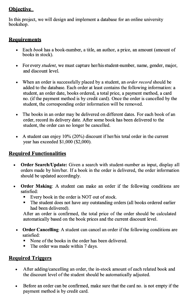 Solved Objective In this project, we will design and | Chegg.com