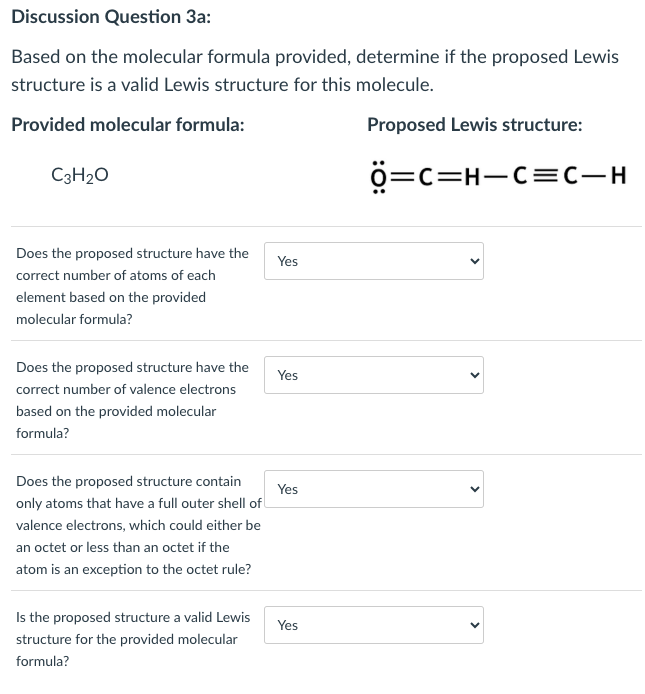 Solved If the proposed structure is not a valid Lewis | Chegg.com