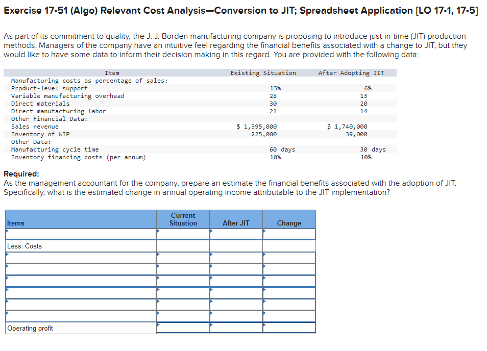 Solved As part of its commitment to quality, the J. ﻿J. | Chegg.com