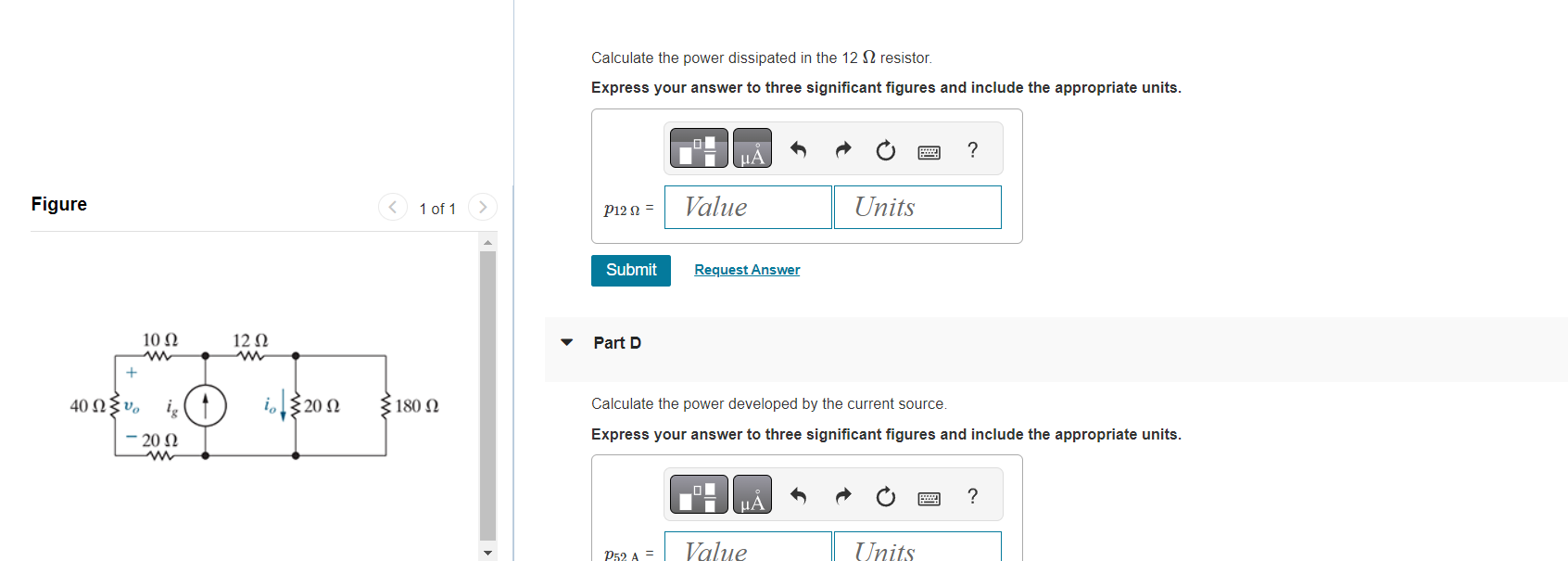 Solved For the current-divider circuit in (Figure 1) | Chegg.com