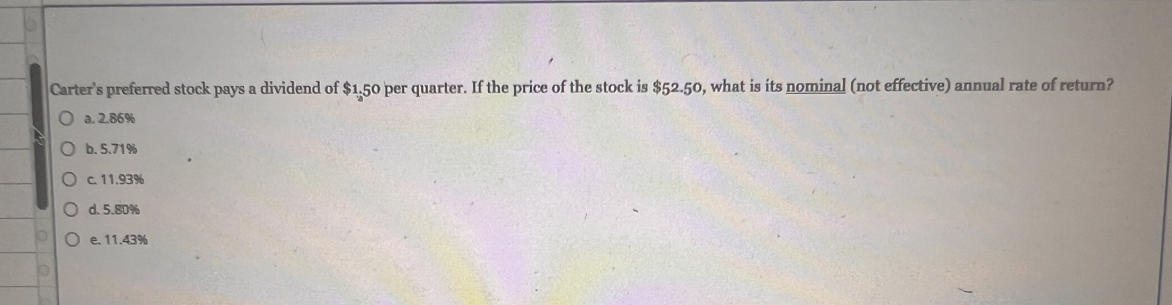 Solved Carter' p preferred stock pays a dividend of $1.50 | Chegg.com