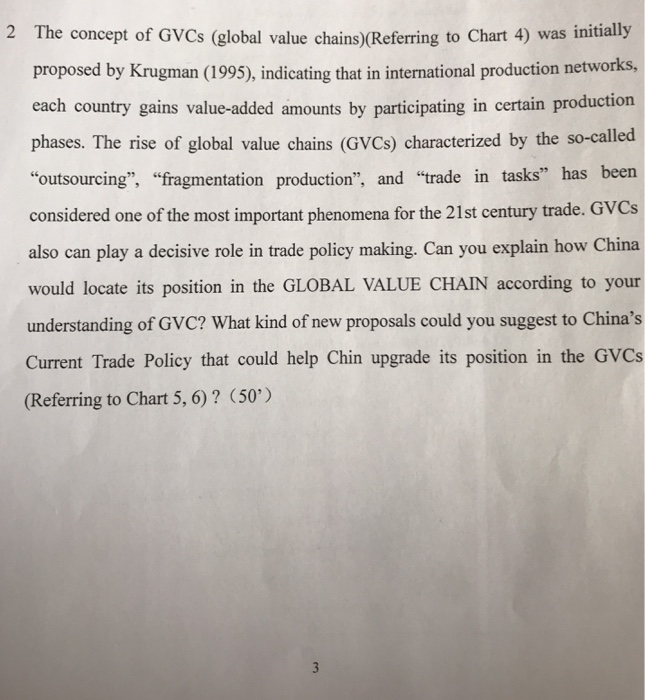 Solved 2 The concept of GVCS ( global value chains ) | Chegg.com