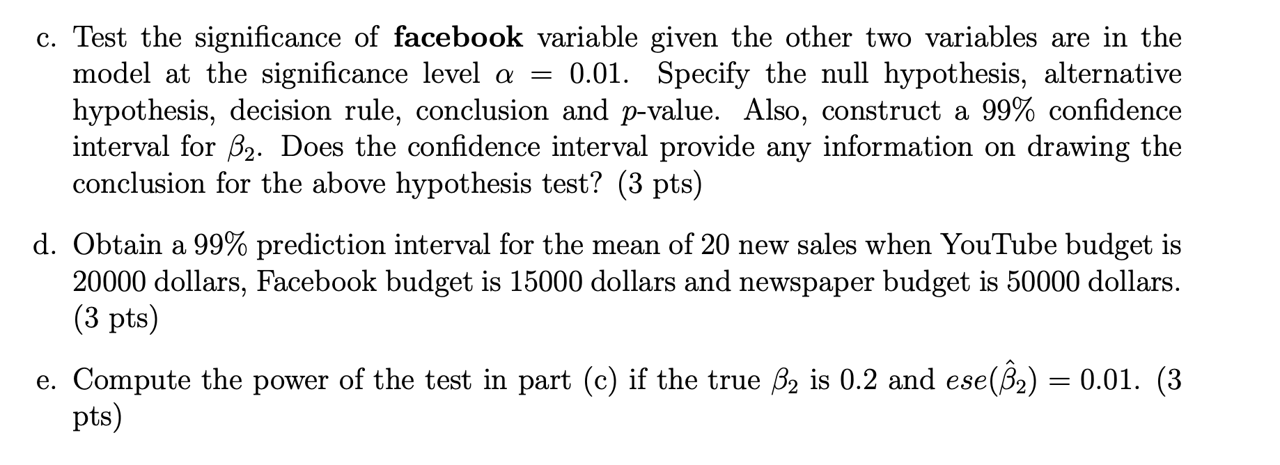 Solved Q6. (R Problem) Please load the marketing data frame | Chegg.com