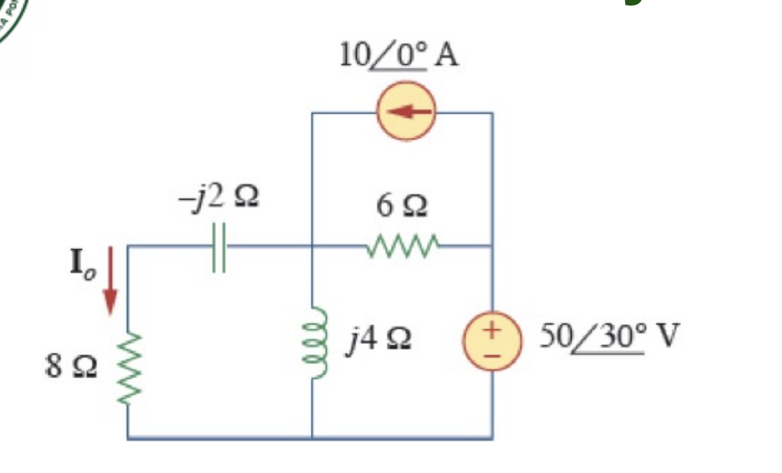Solved SOLVE FOR I_0 USING MESH ANALYSIS | Chegg.com