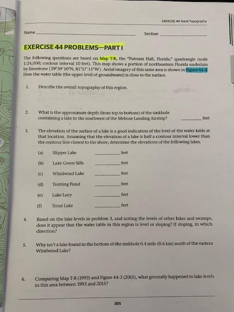 I need help with Exercise 44 part 1 of the Physical | Chegg.com