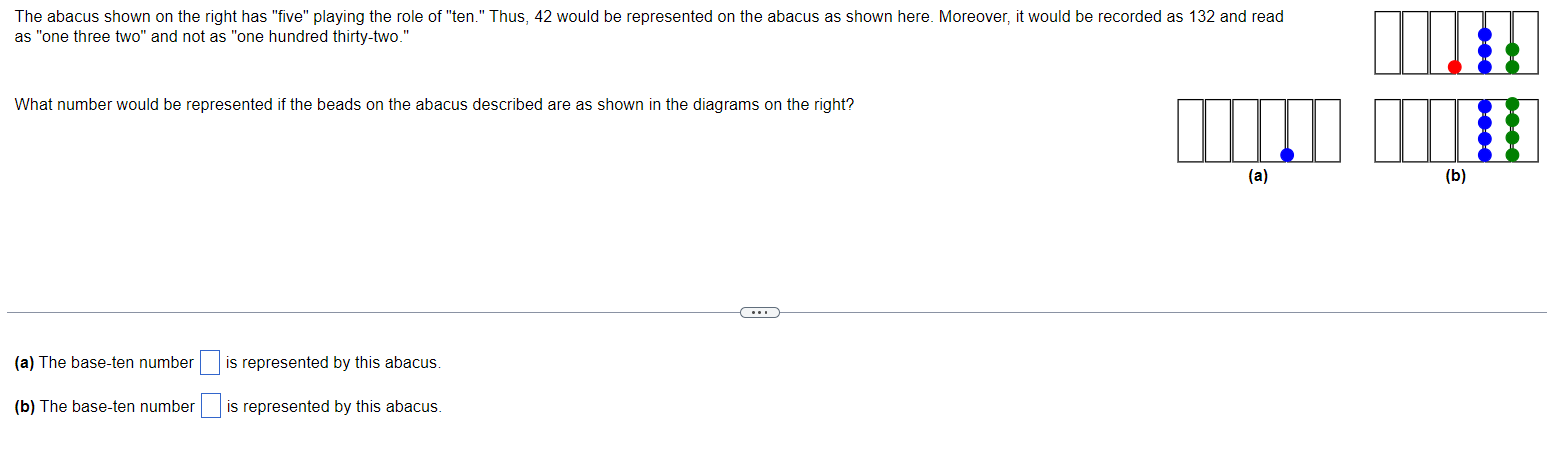 (a) The base-ten number is represented by this | Chegg.com