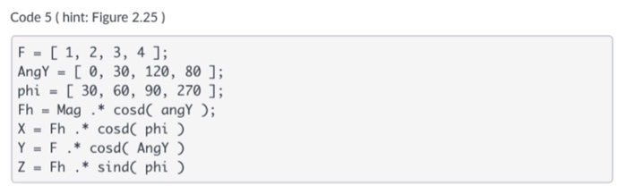 Solved For this discussion describe what each code snippet | Chegg.com