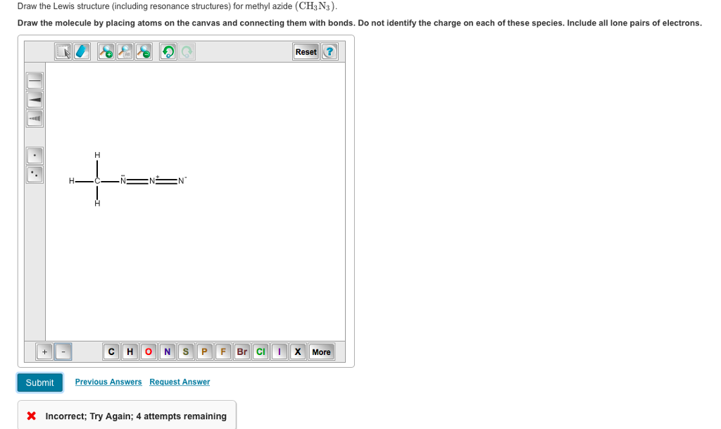 Methyl Azide Lewis Structure