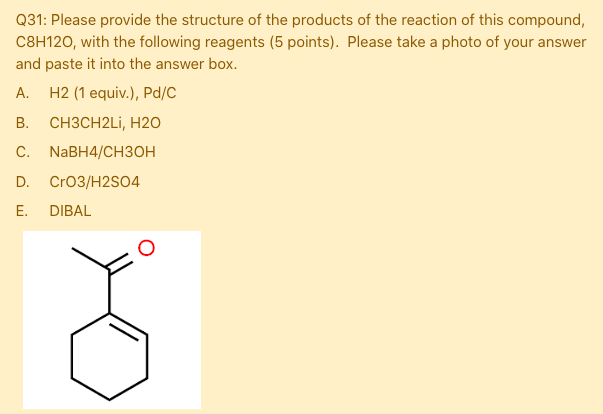 Solved Please provide the structure of the products of the | Chegg.com
