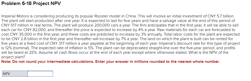 Solved Imperial Motors is considering producing its popular | Chegg.com