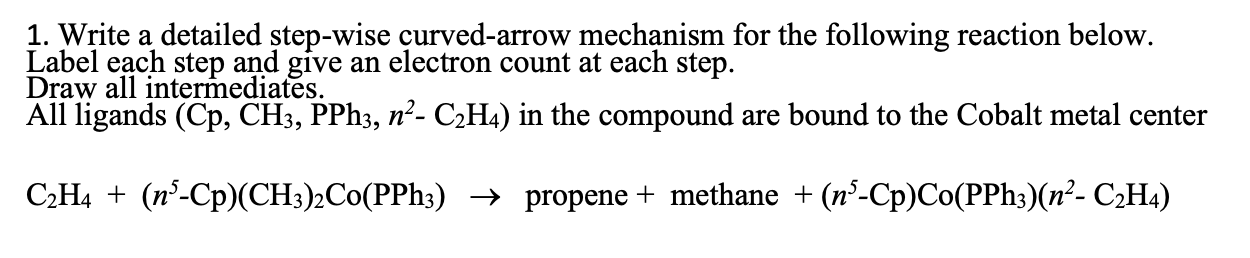 Solved 1. Write a detailed step-wise curved-arrow mechanism | Chegg.com