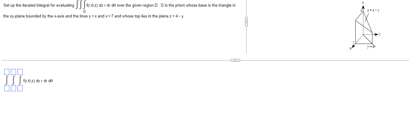 Solved Set up the iterated integral for evaluating | Chegg.com