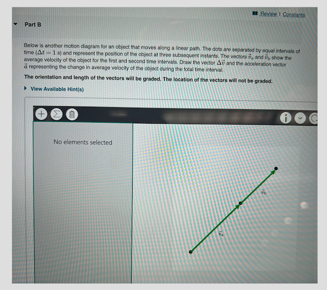Solved Below is another motion diagram for an object that | Chegg.com